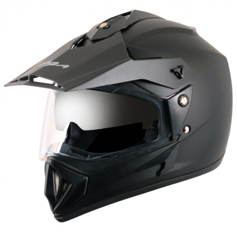 Buy AXOR Hunter Turbo Matt Black Grey Helmet - Exotic Gears India